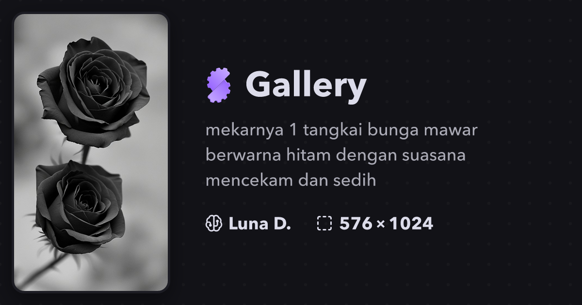 "mekarnya 1 tangkai bunga mawar berwar..." | Gallery | Stablecog