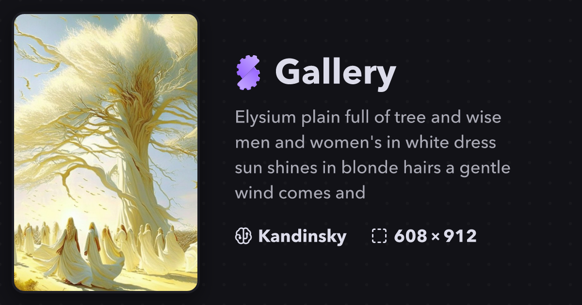 "Elysium plain full of tree and wise m..." | Gallery | Stablecog