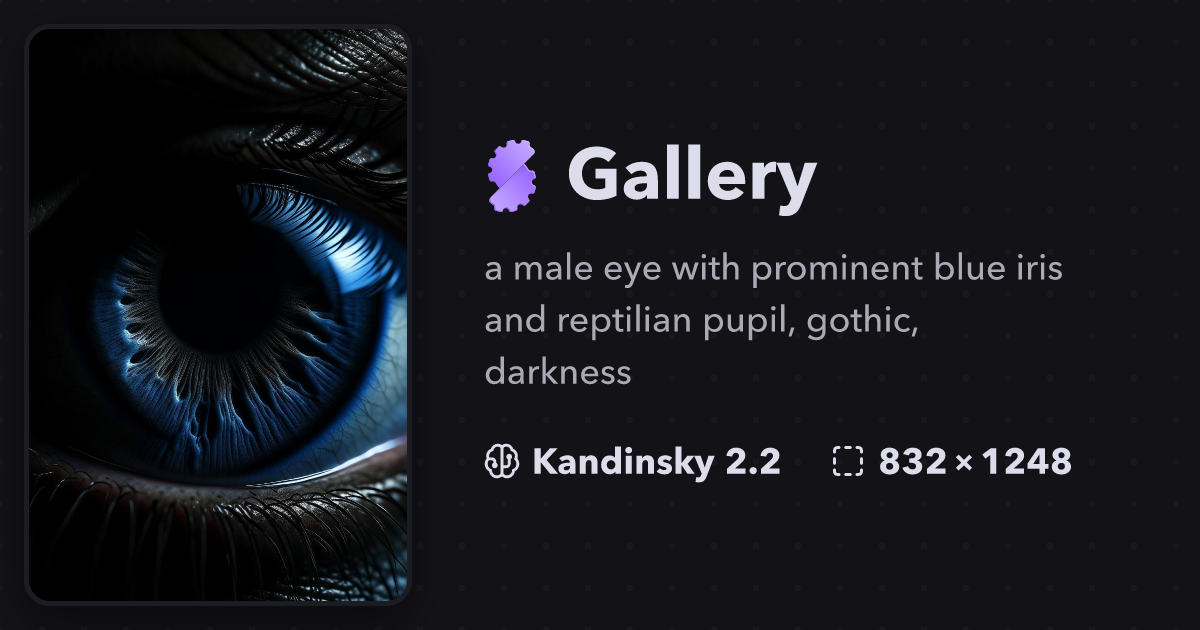 "a male eye with prominent blue iris a..." | Gallery | Stablecog