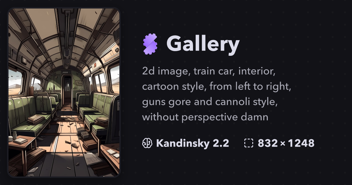 "2d image, train car, interior, cartoo..." | Gallery | Stablecog