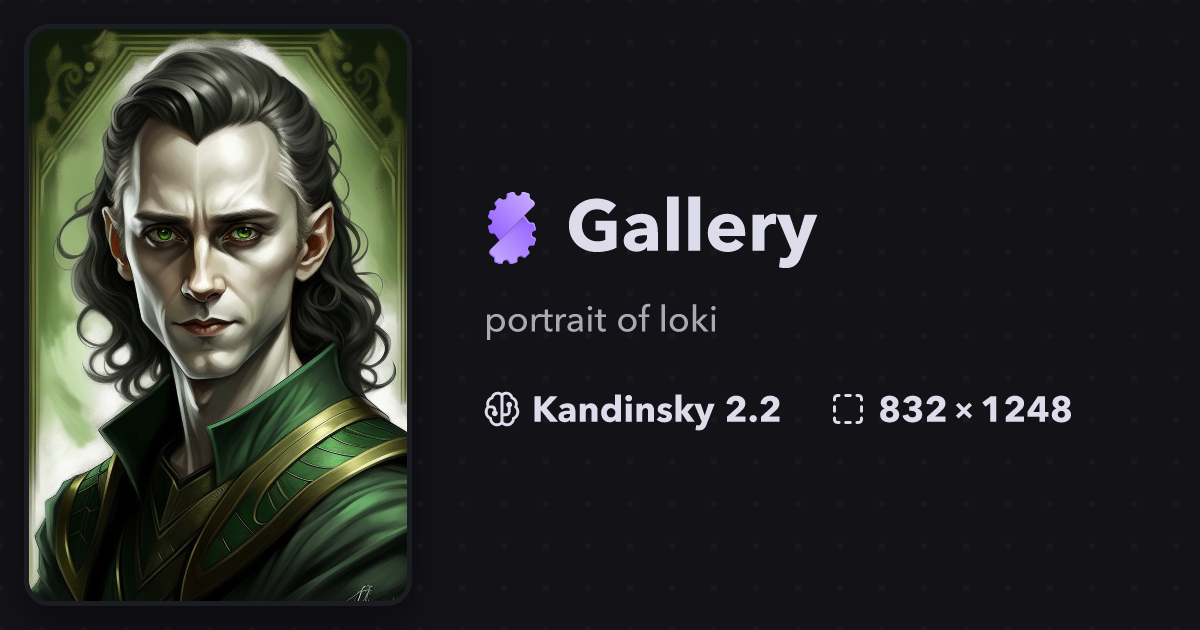 "portrait of loki" | Gallery | Stablecog