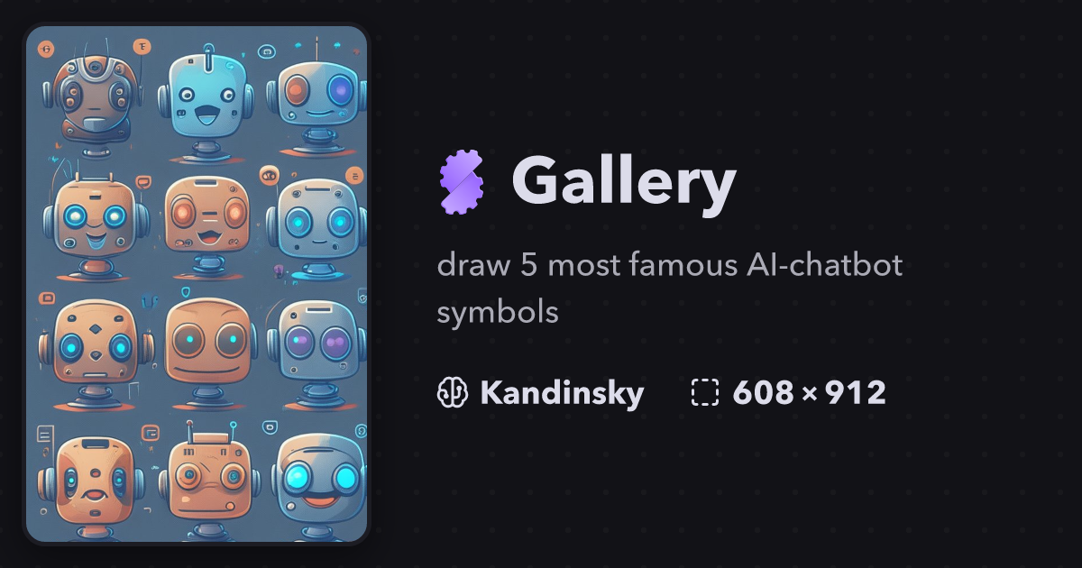 "draw 5 most famous AI-chatbot symbols" | Gallery | Stablecog