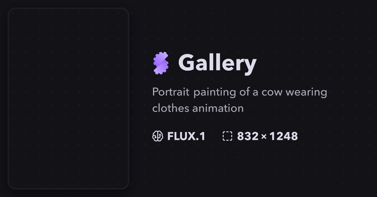 "Portrait painting of a cow wearing cl..." | Gallery | Stablecog