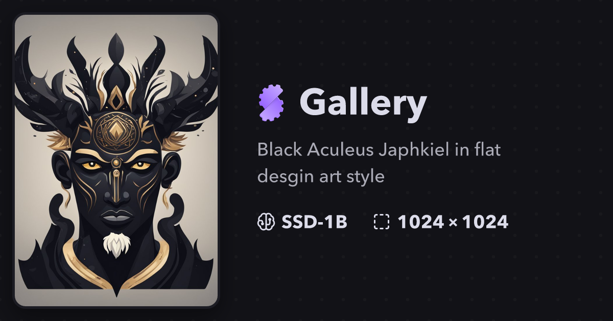 "Black Aculeus Japhkiel in flat desgin..." | Gallery | Stablecog