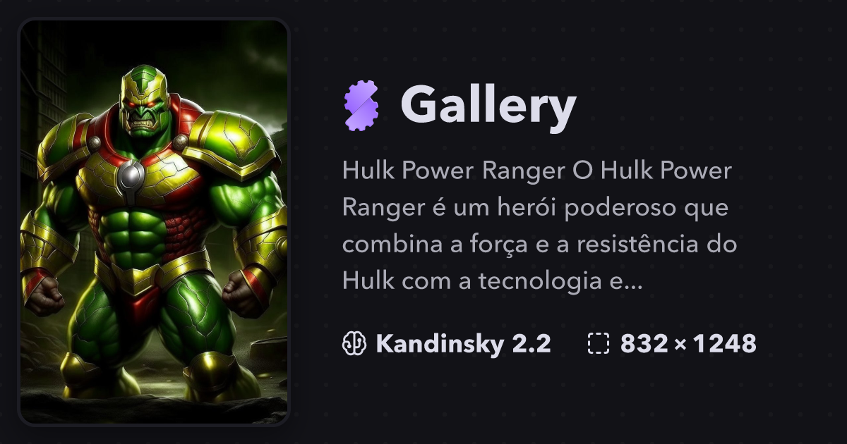"Hulk Power Ranger O Hulk Power Ranger..." | Gallery | Stablecog