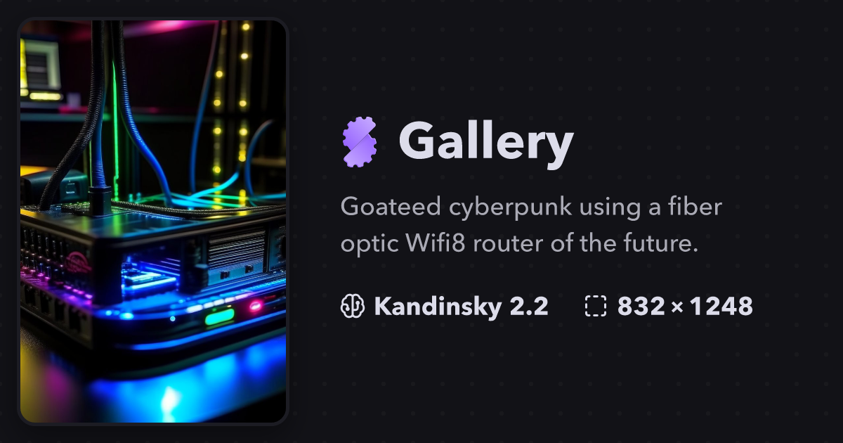 "Goateed cyberpunk using a fiber optic..." | Gallery | Stablecog