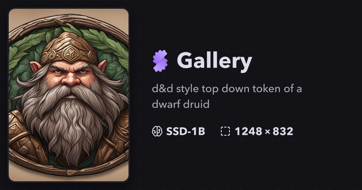 "d&d style top down token of a dwarf d..." | Gallery | Stablecog
