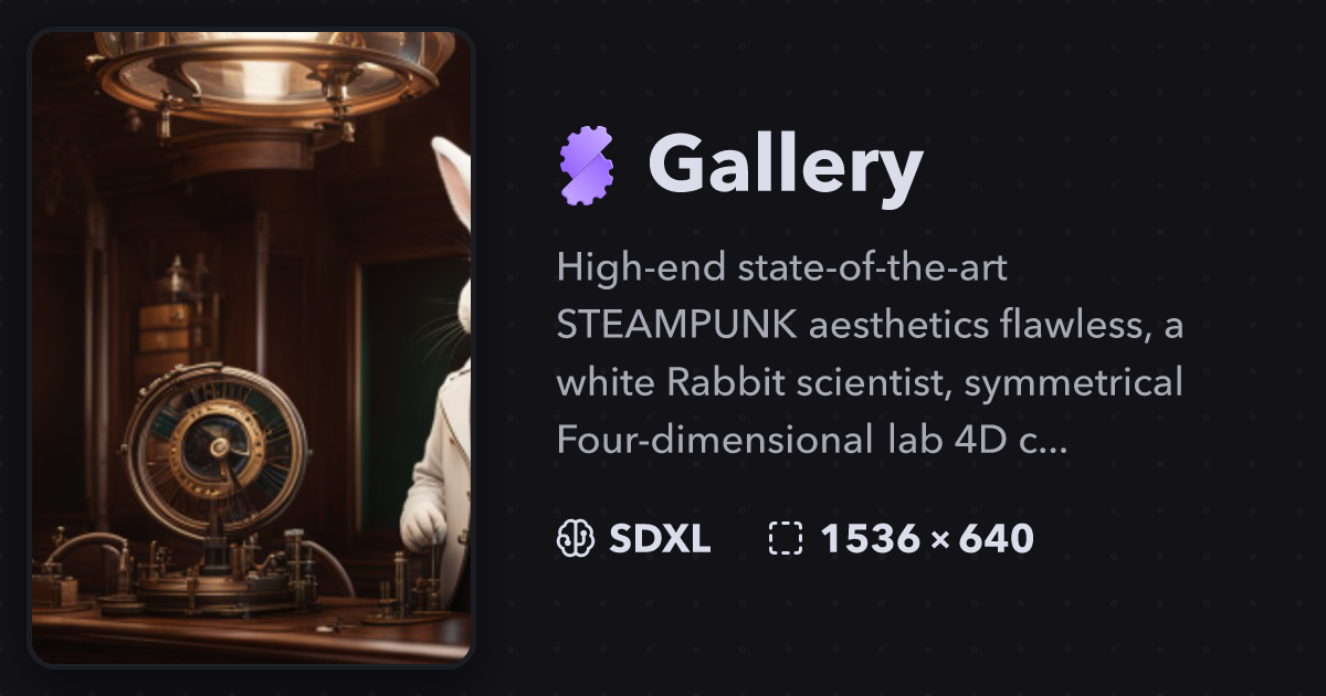 "High-end state-of-the-art STEAMPUNK a..." | Gallery | Stablecog