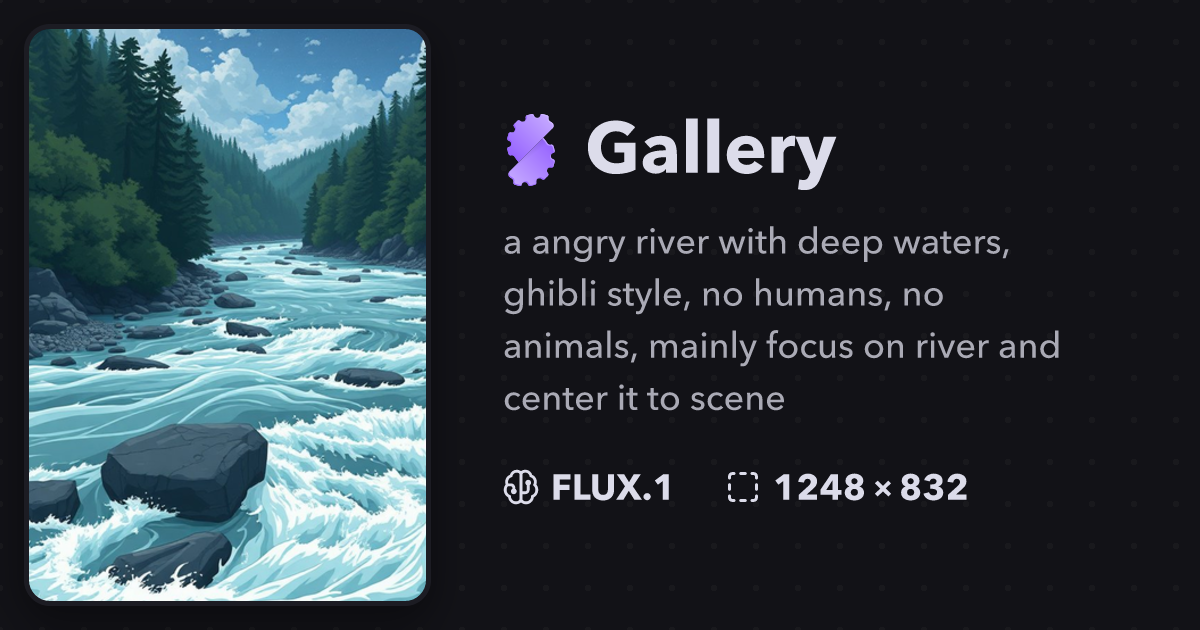 "a angry river with deep waters, ghibl..." | Gallery | Stablecog