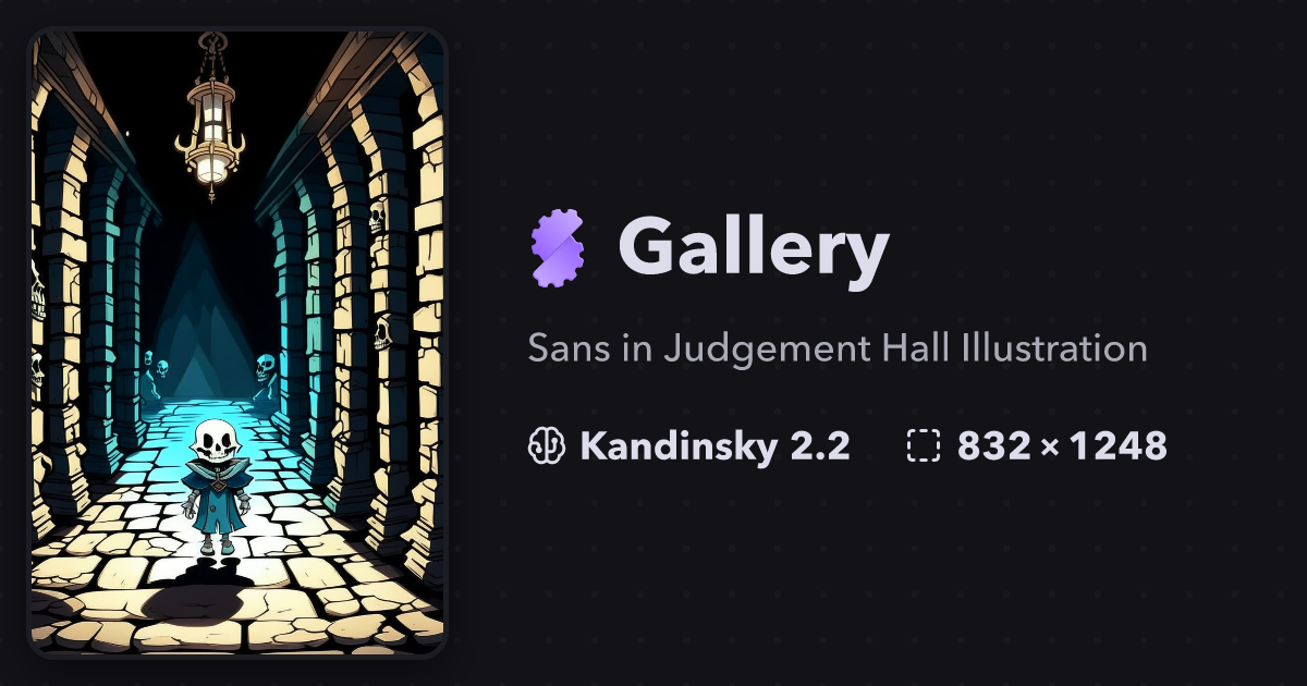 "Sans in Judgement Hall Illustration" | Gallery | Stablecog