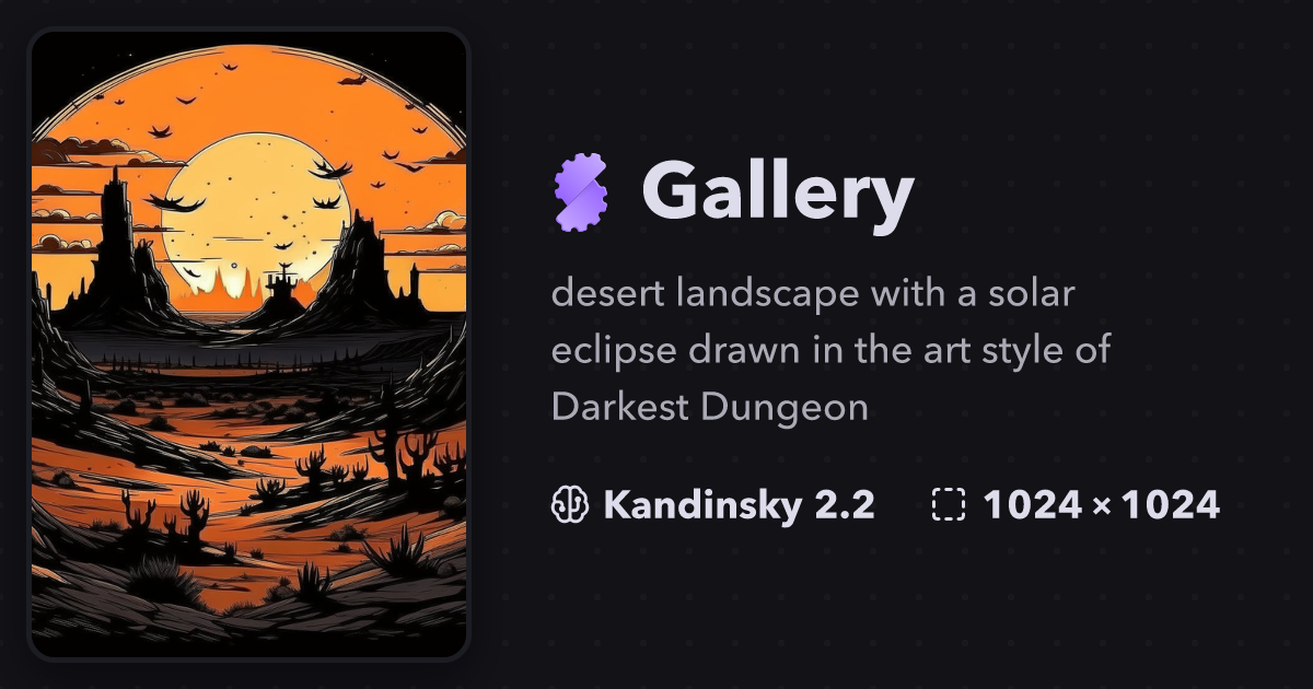 "desert landscape with a solar eclipse..." | Gallery | Stablecog