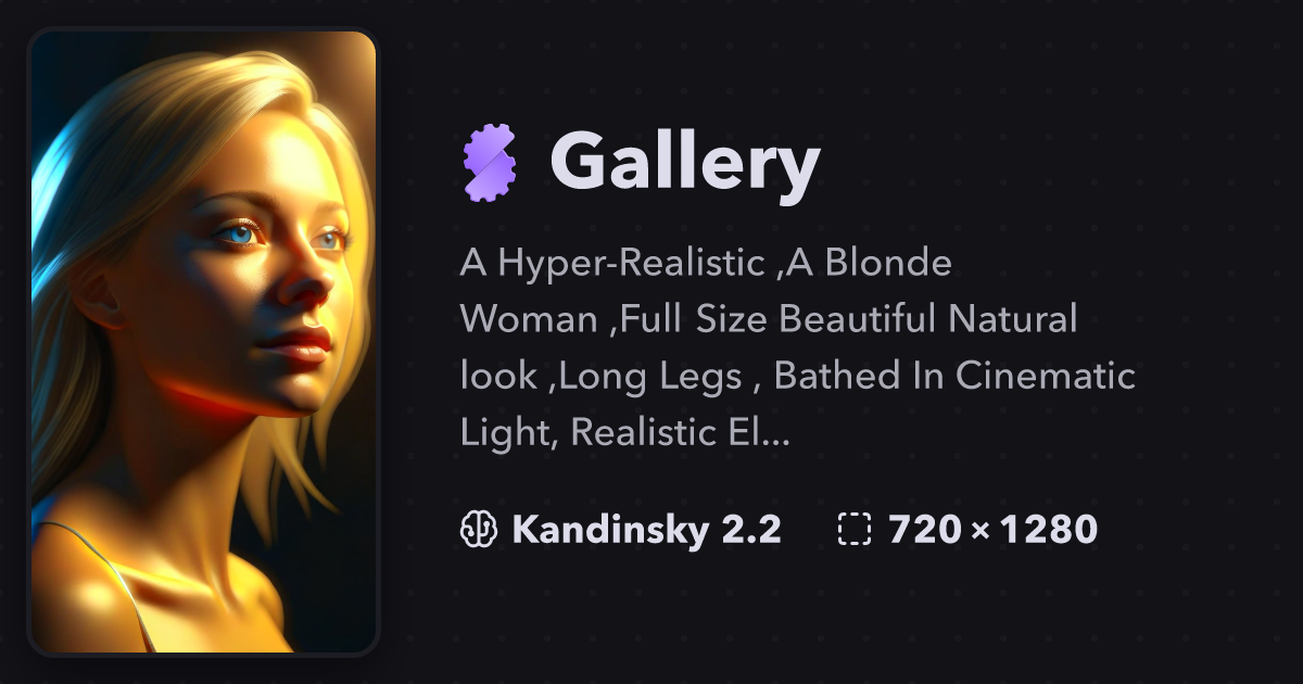 "A Hyper-Realistic ,A Blonde Woman ,Fu..." | Gallery | Stablecog