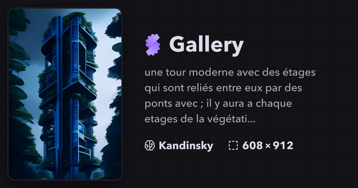 "une tour moderne avec des étages qui ..." | Gallery | Stablecog