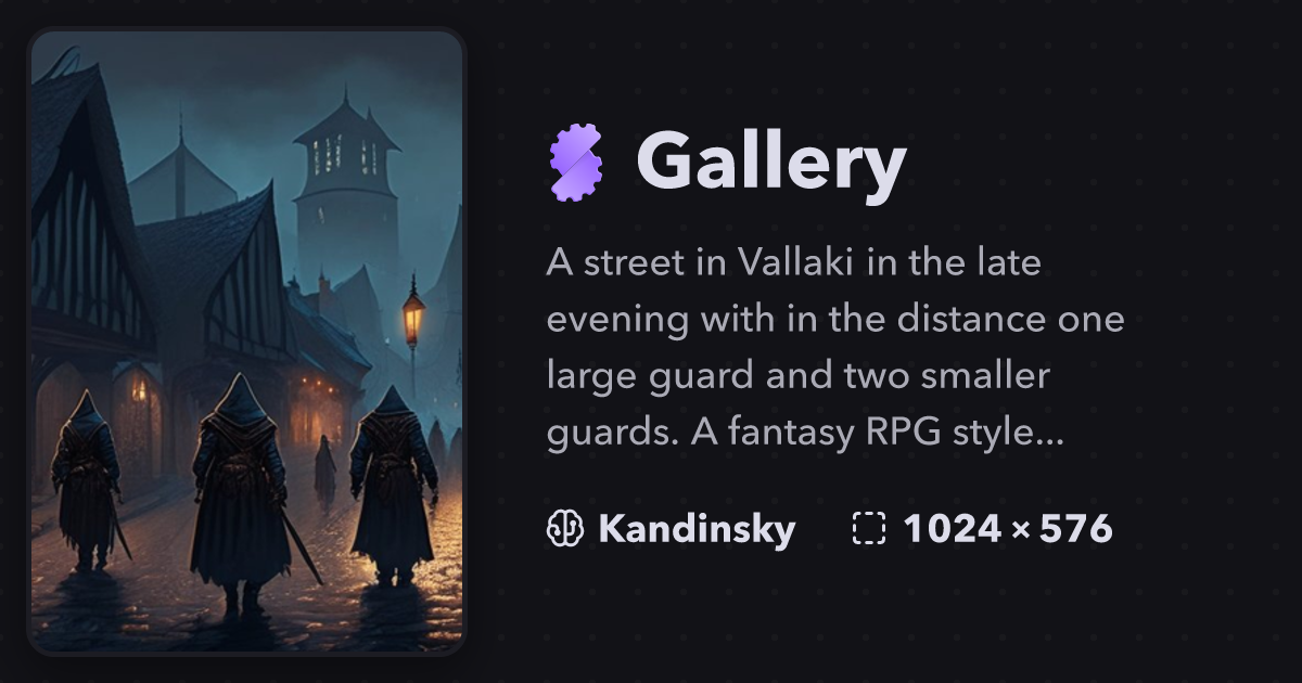 "A street in Vallaki in the late eveni..." | Gallery | Stablecog