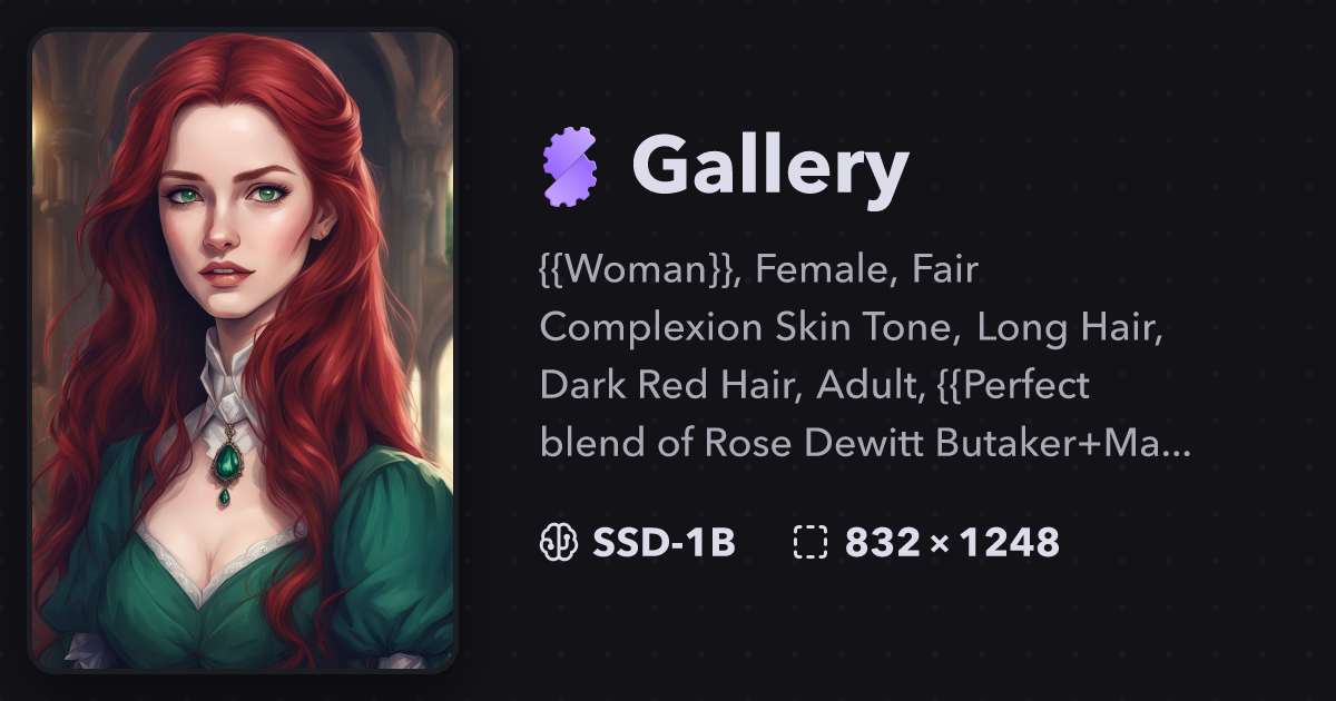 "{{Woman}}, Female, Fair Complexion Sk..." | Gallery | Stablecog