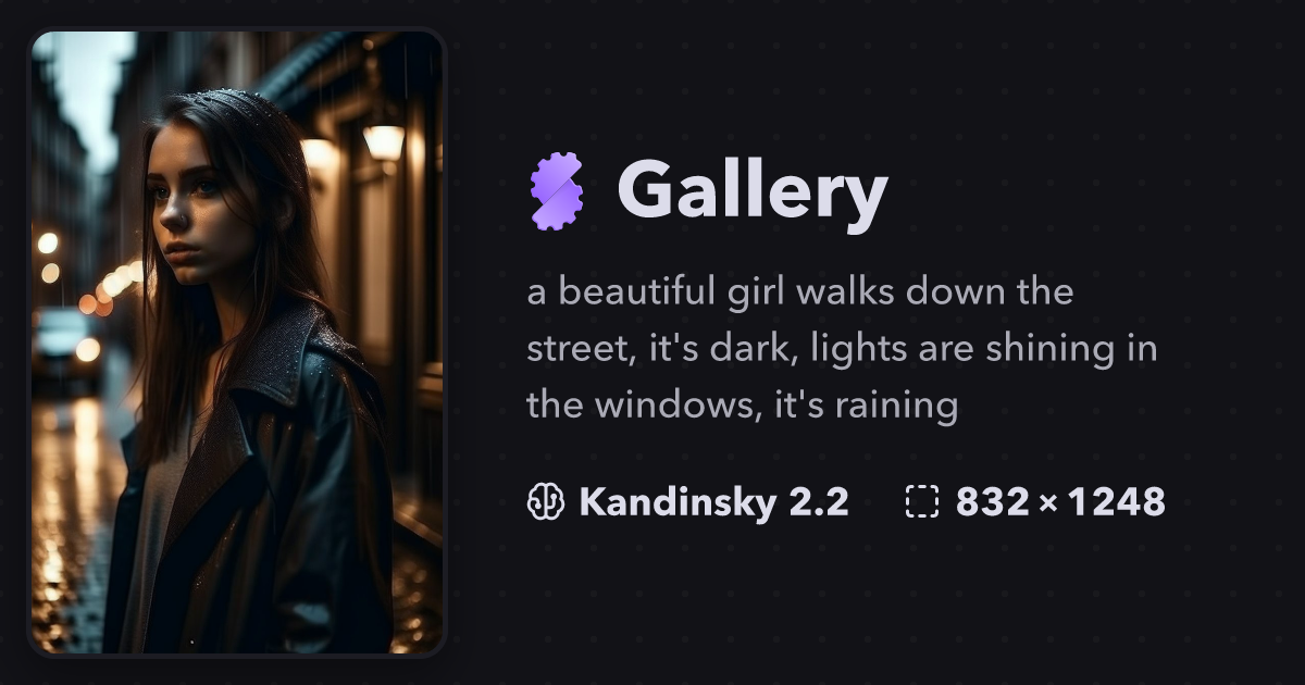 "a beautiful girl walks down the street, ..." | Gallery | Stablecog