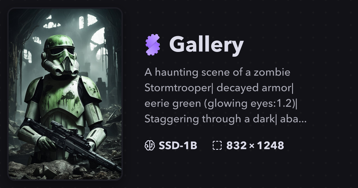"A haunting scene of a zombie Stormtro..." | Gallery | Stablecog