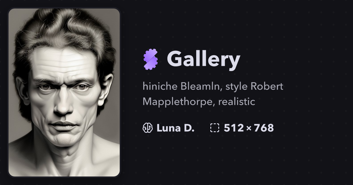 "hiniche Bleamln, style Robert Mapplet..." | Gallery | Stablecog