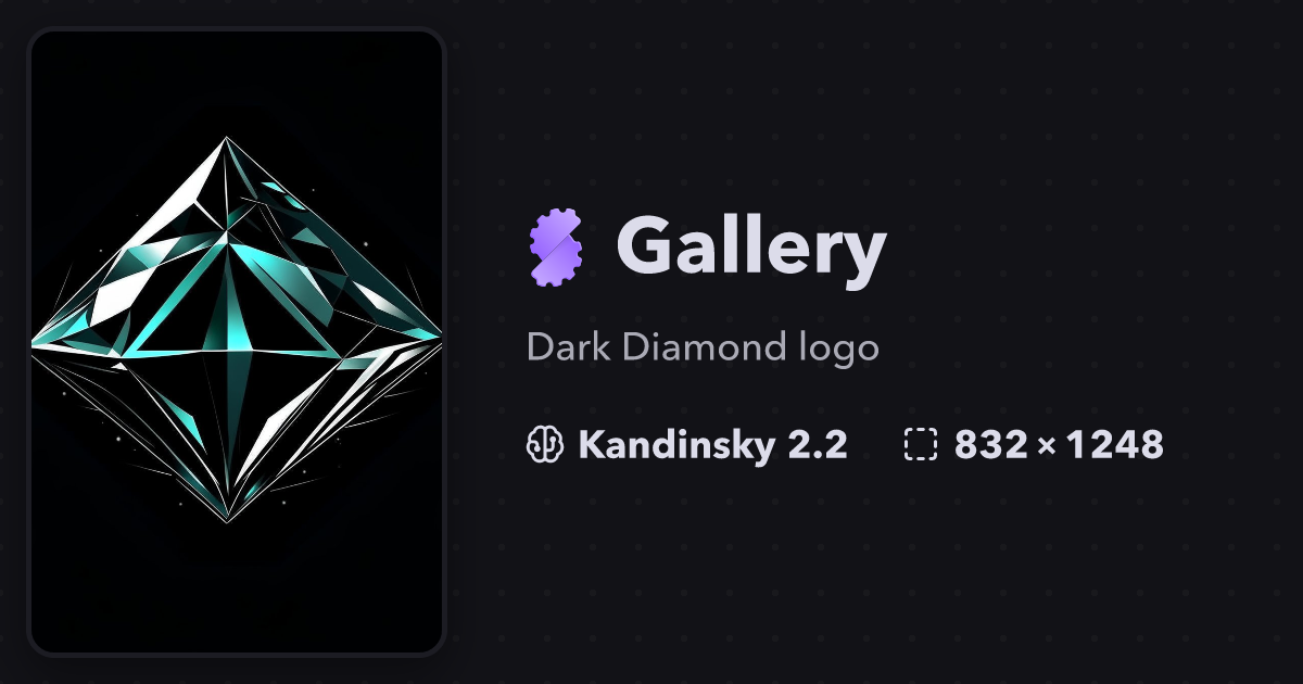 "Dark Diamond logo" | Gallery | Stablecog