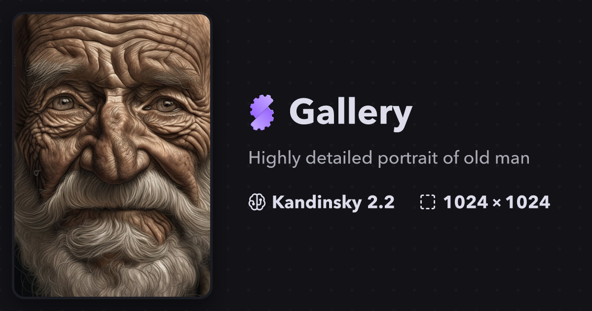 "Highly detailed portrait of old man" | Gallery | Stablecog