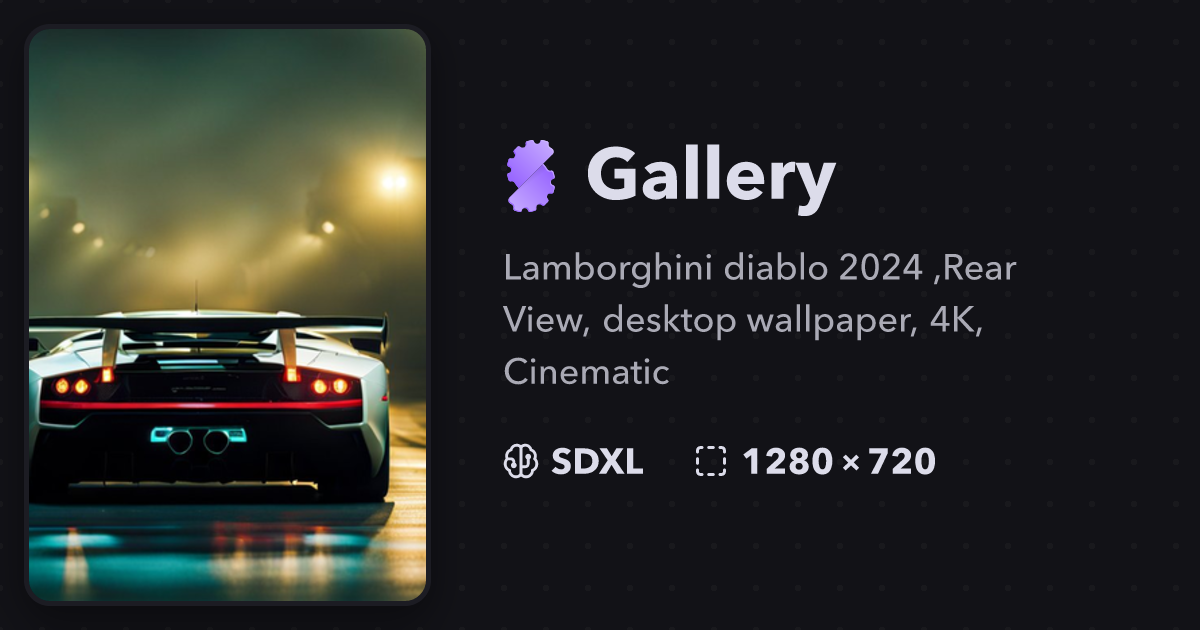 "Lamborghini diablo 2024 ,Rear View, d..." | Gallery | Stablecog