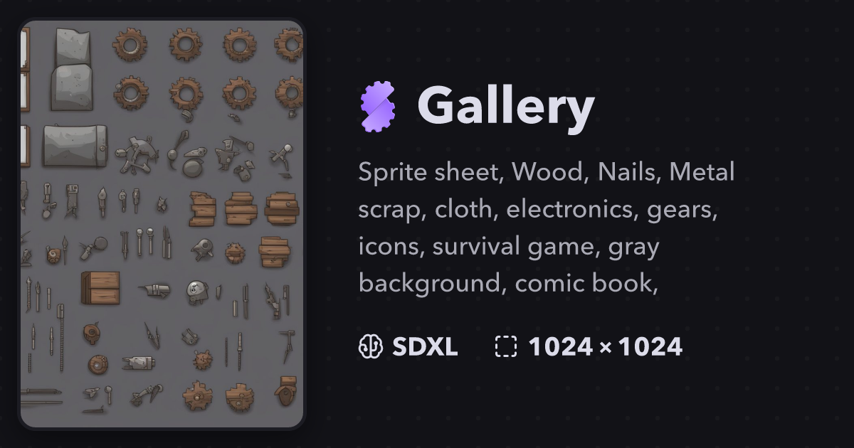 "Sprite sheet, Wood, Nails, Metal scra..." | Gallery | Stablecog
