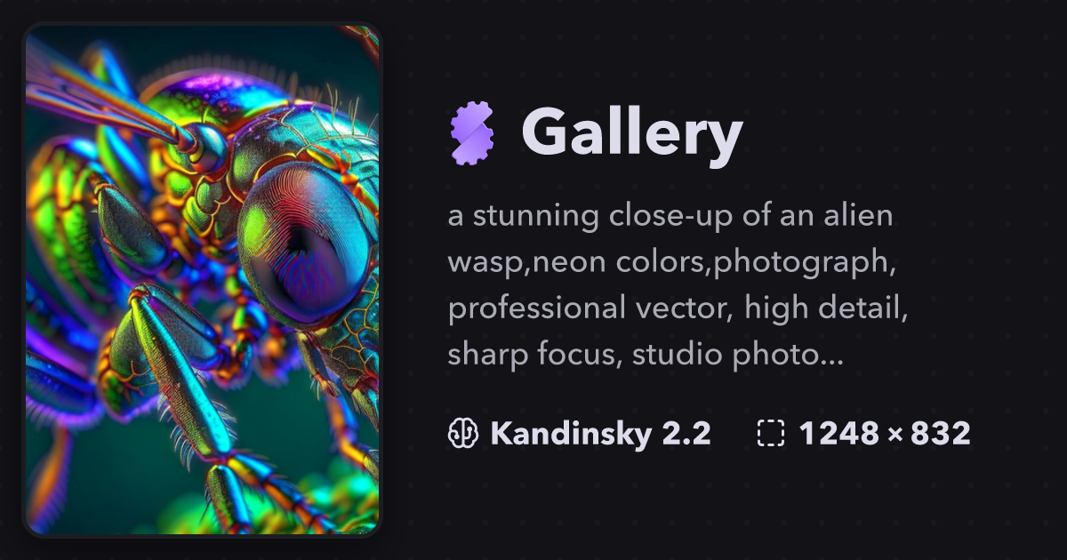 "a stunning close-up of an alien wasp,..." | Gallery | Stablecog