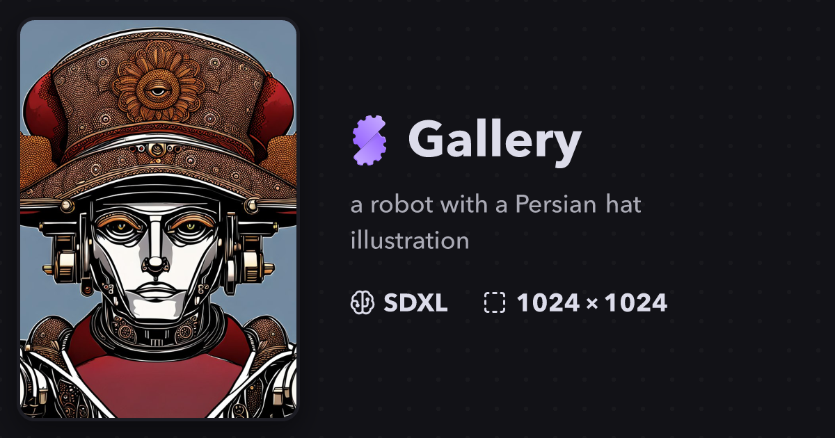 "a robot with a Persian hat illustration" | Gallery | Stablecog