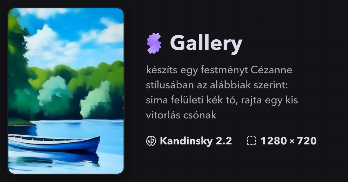 "készíts egy festményt Cézanne stílusá..." | Gallery | Stablecog