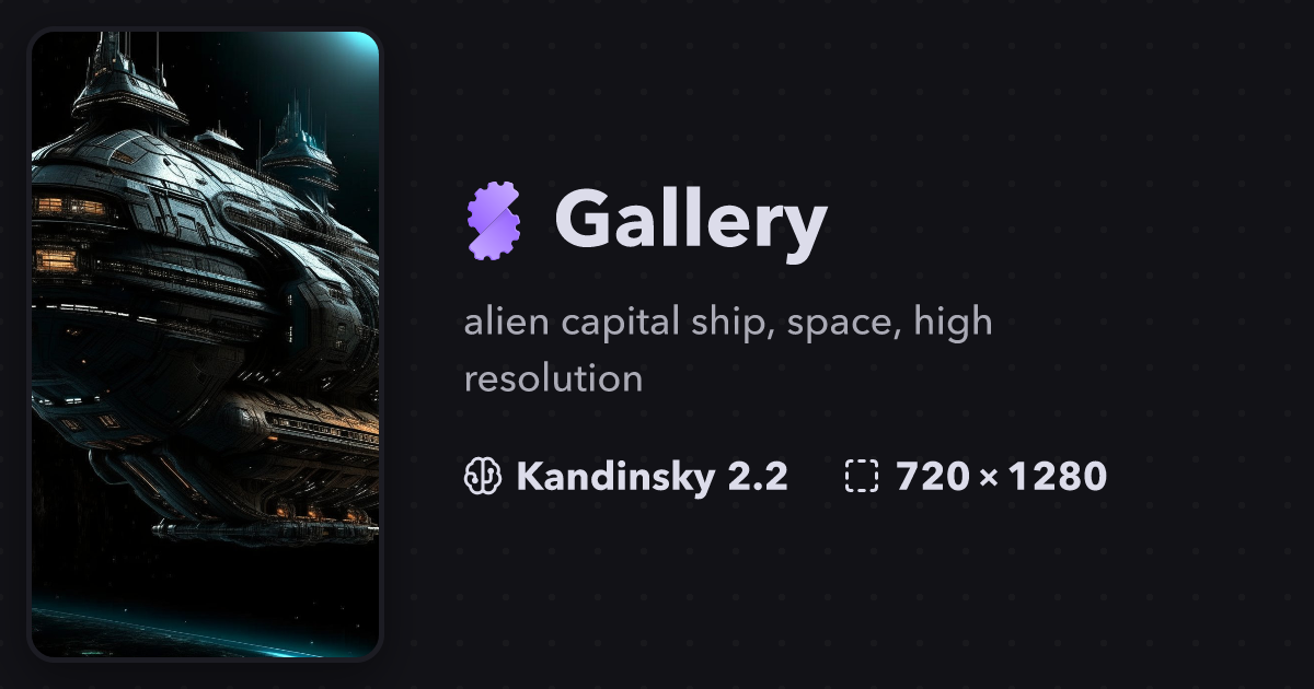"alien capital ship, space, high resol..." | Gallery | Stablecog