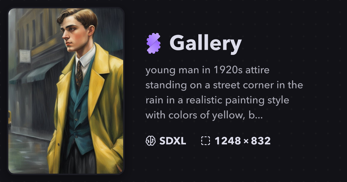 "young man in 1920s attire standing on..." | Gallery | Stablecog