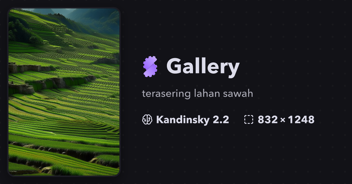 "terasering lahan sawah" | Gallery | Stablecog