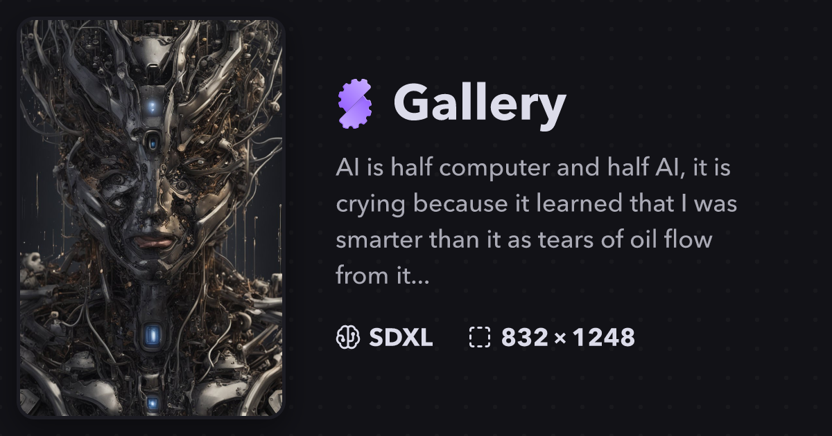 "AI is half computer and half AI, it i..." | Gallery | Stablecog