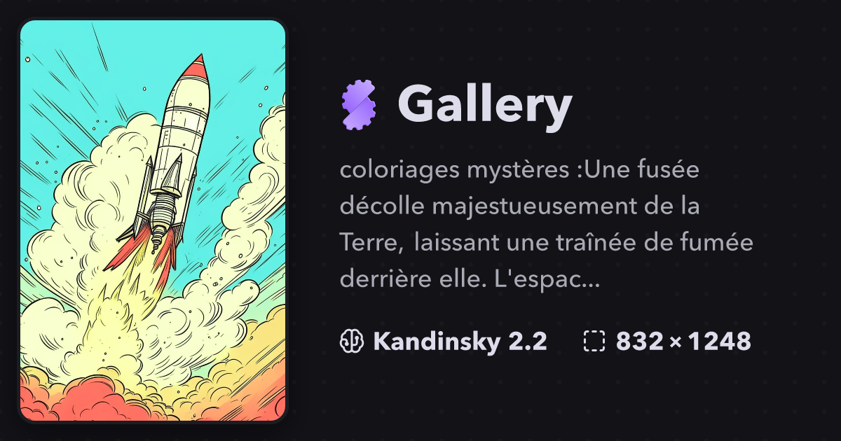 "coloriages mystères :Une fusée décoll..." | Gallery | Stablecog