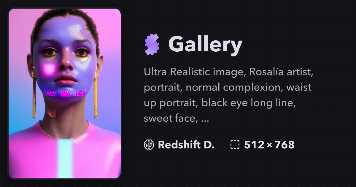 "Ultra Realistic image, Rosalía artist..." | Gallery | Stablecog