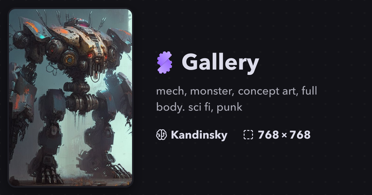 "mech, monster, concept art, full body..." | Gallery | Stablecog