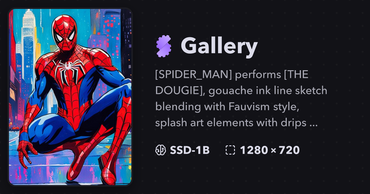 "[SPIDER_MAN] performs [THE DOUGIE], g..." | Gallery | Stablecog