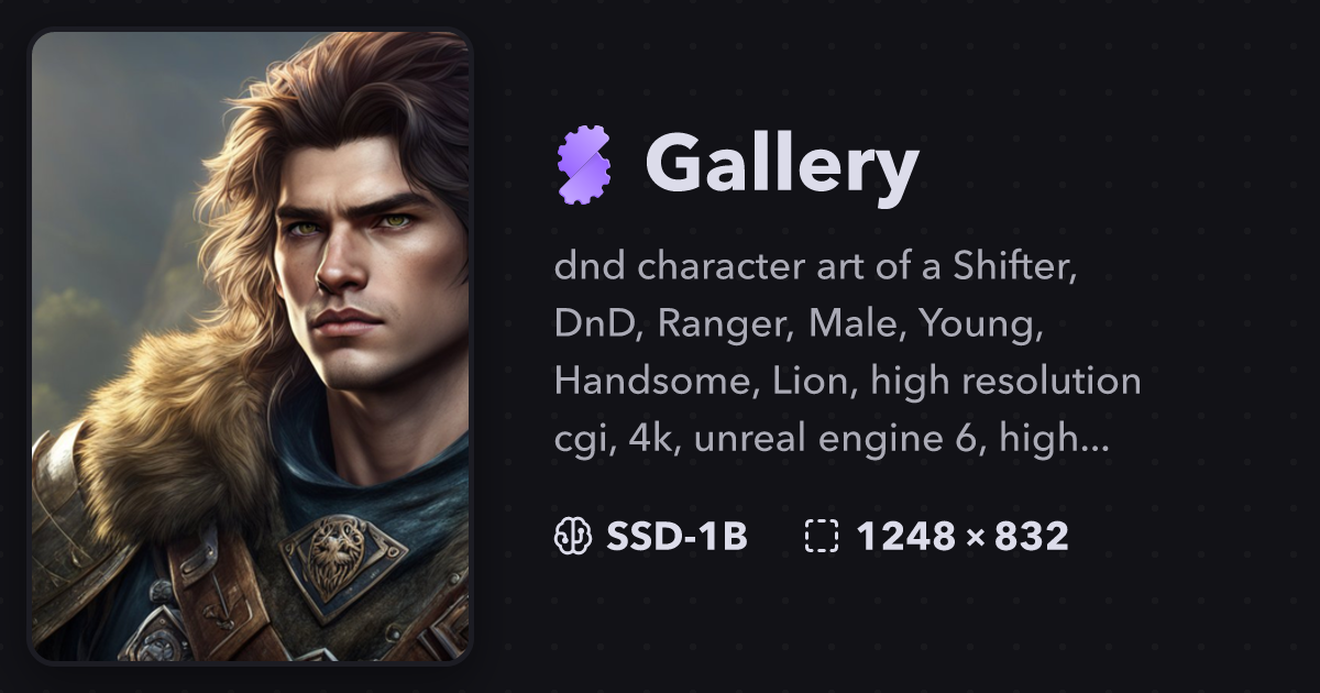"dnd character art of a Shifter, DnD, ..." | Gallery | Stablecog