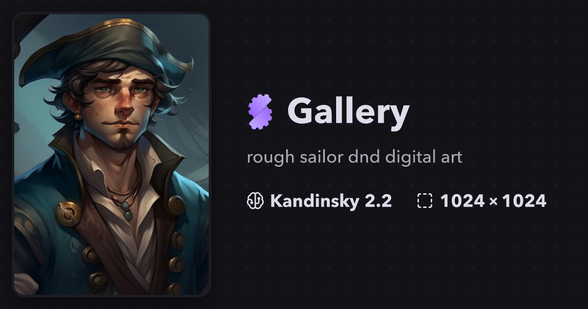 "rough sailor dnd digital art" | Gallery | Stablecog