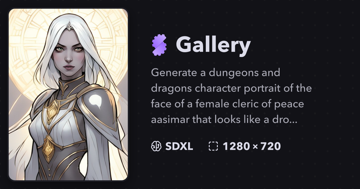 "Generate a dungeons and dragons chara..." | Gallery | Stablecog