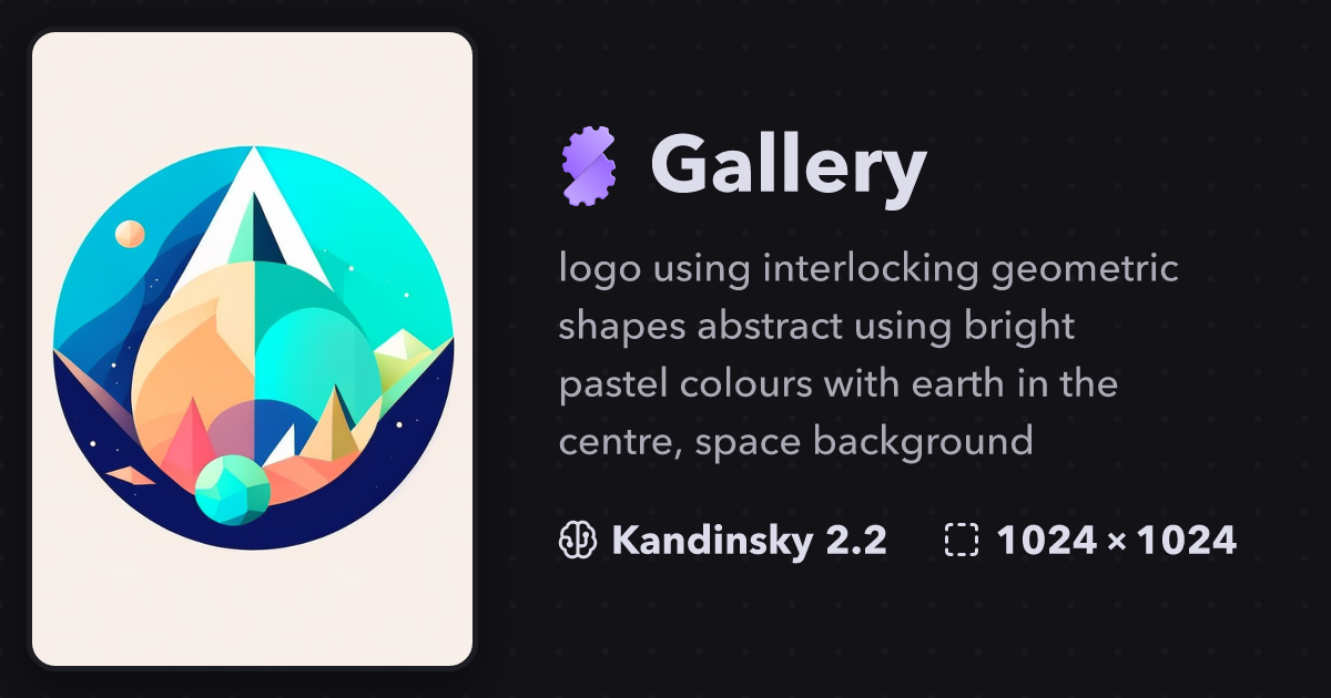 "logo using interlocking geometric sha..." | Gallery | Stablecog