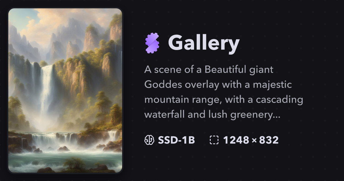 "A scene of a Beautiful giant Goddes o..." | Gallery | Stablecog