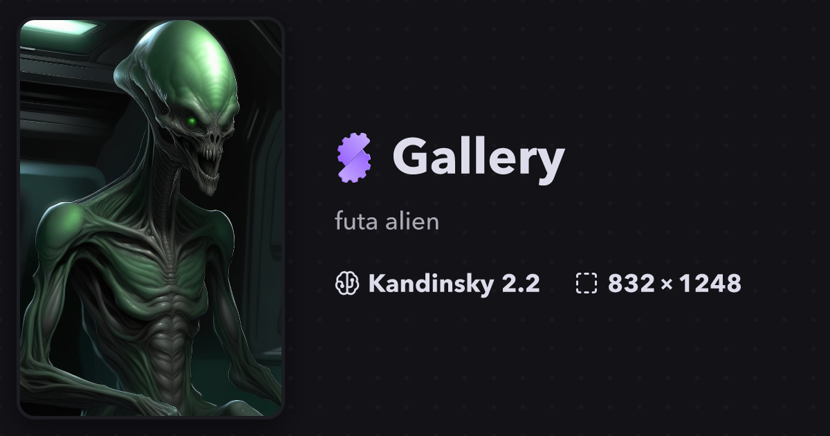 "futa alien" | Gallery | Stablecog