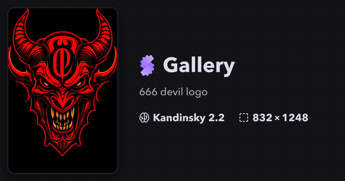"666 devil logo" | Gallery | Stablecog