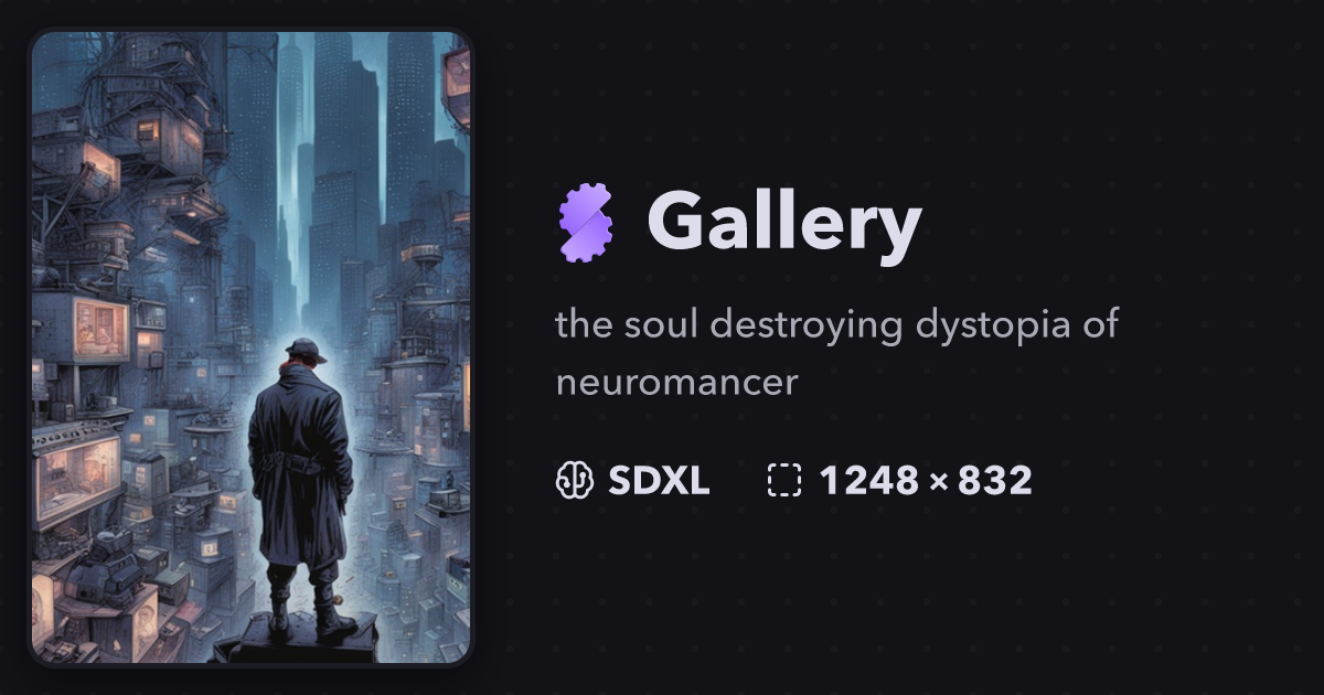 "the soul destroying dystopia of neuro..." | Gallery | Stablecog