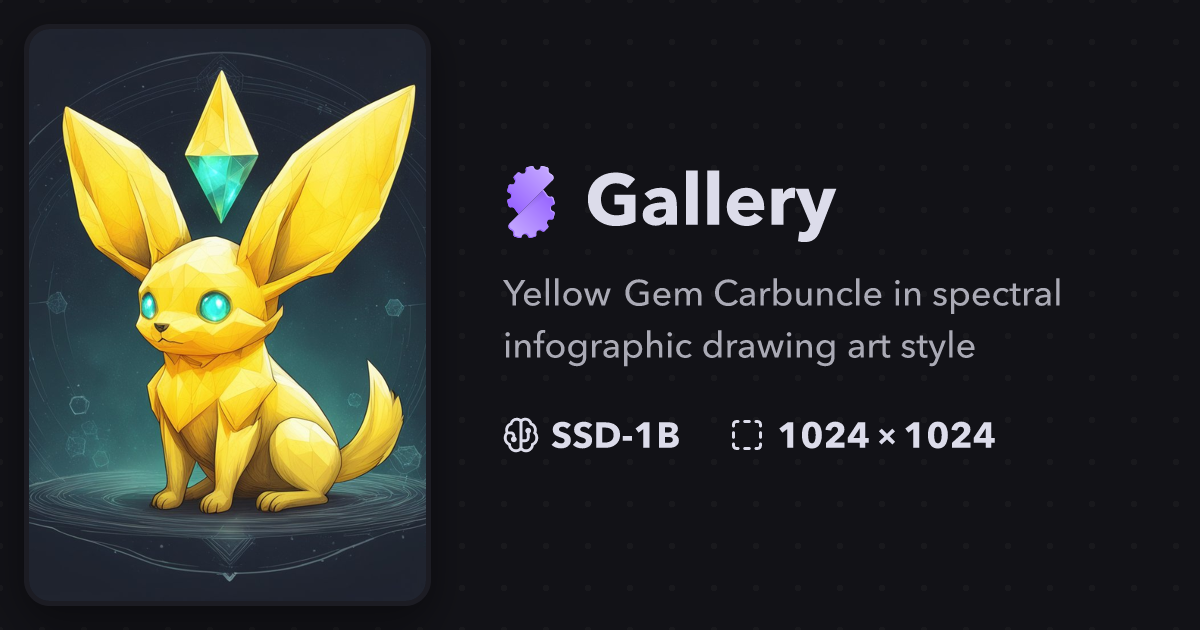 Yellow Gem Carbuncle in spectral infographic drawi... | Gallery