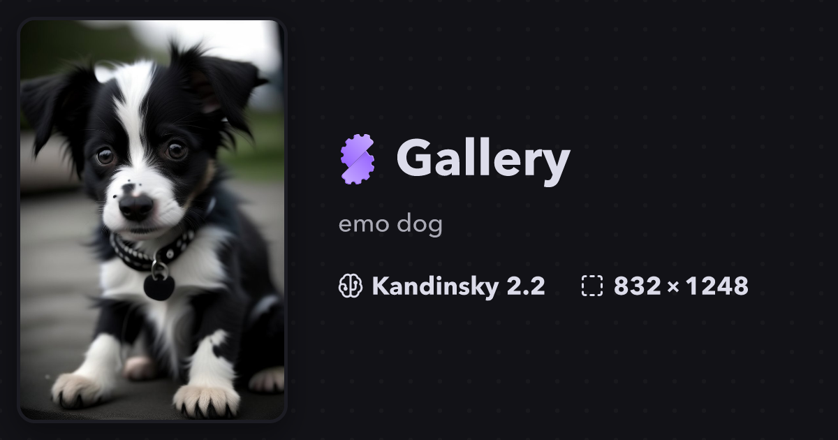 "emo dog" | Gallery | Stablecog