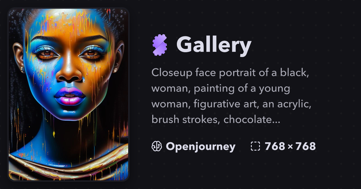 "Closeup face portrait of a black, woman,..." | Gallery | Stablecog