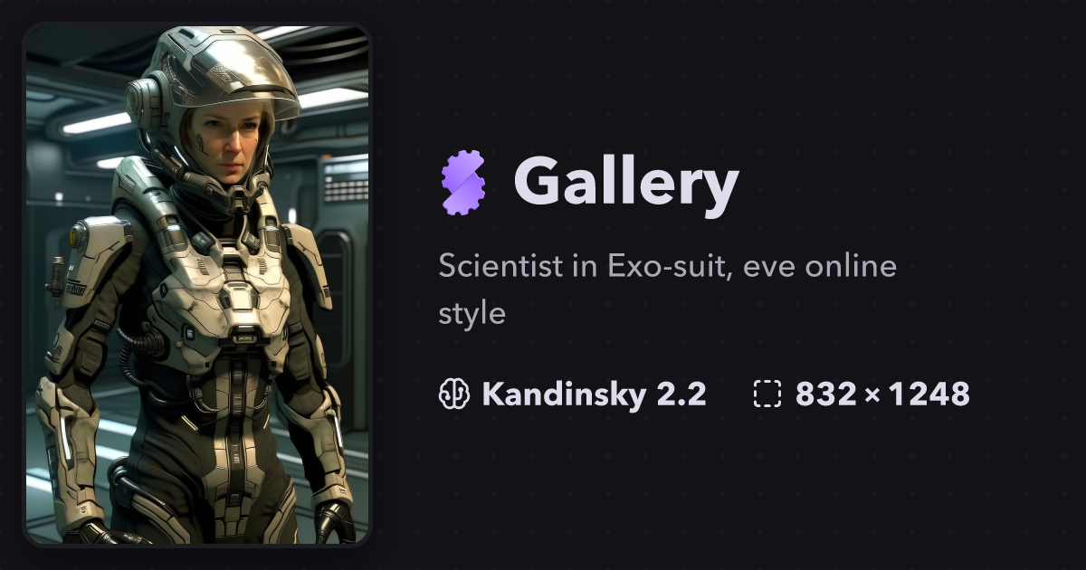 "Scientist in Exo-suit, eve online style" | Gallery | Stablecog