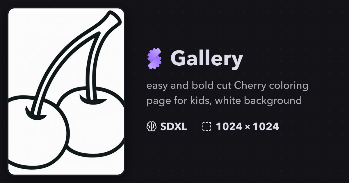"easy and bold cut Cherry coloring pag..." | Gallery | Stablecog